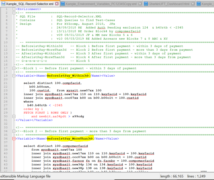 SQL Case Selector :: GherkinUFT